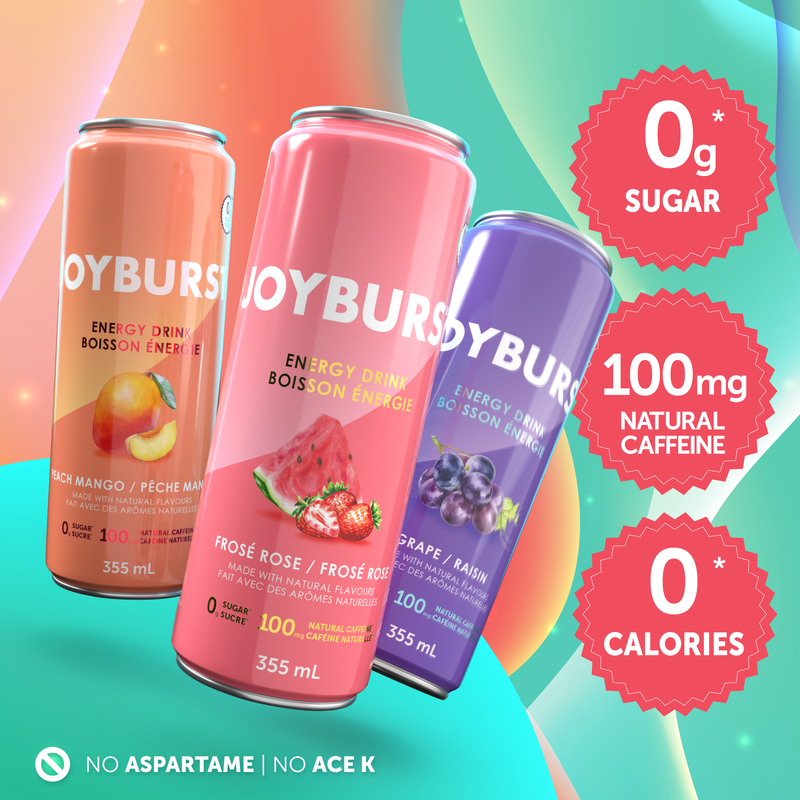 Joyburst Energy Drink Variety Pack - 18 pack - No Sugar Company