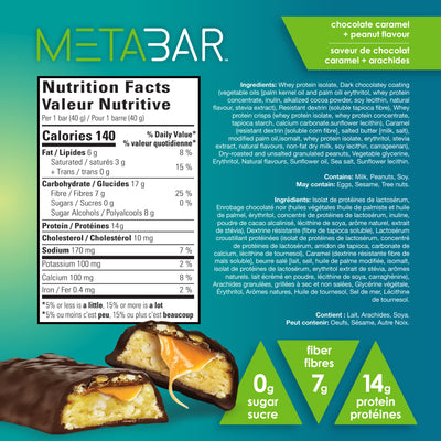 Shop No Sugar METABAR | Chocolate Caramel and Peanut Flavour - No Sugar ...